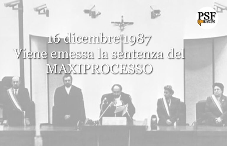 16 dicembre 1987, la sentenza del MAXIPROCESSO a Cosa Nostra – Progetto ...